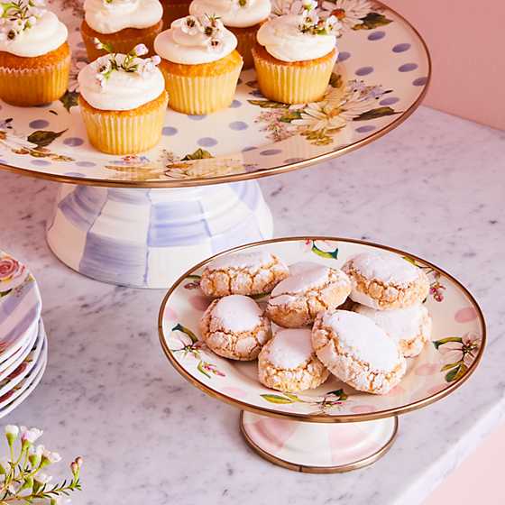 Wildflowers Pink Mini Pedestal Platter – thanq.gifts