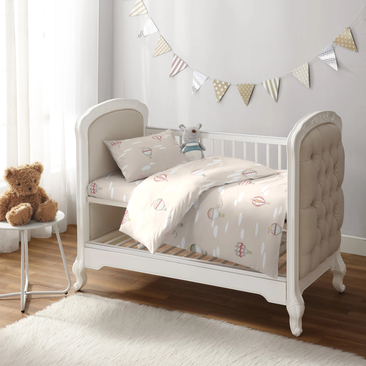 Floating Balloons Duvet Set, Crib – thanq.gifts