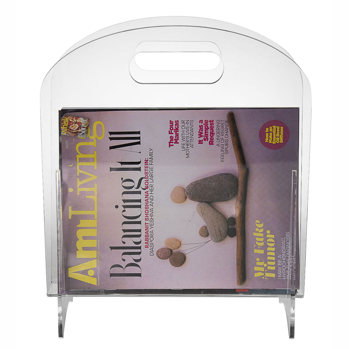 MAGAZINE STAND LUCITE CLEAR – thanq.gifts