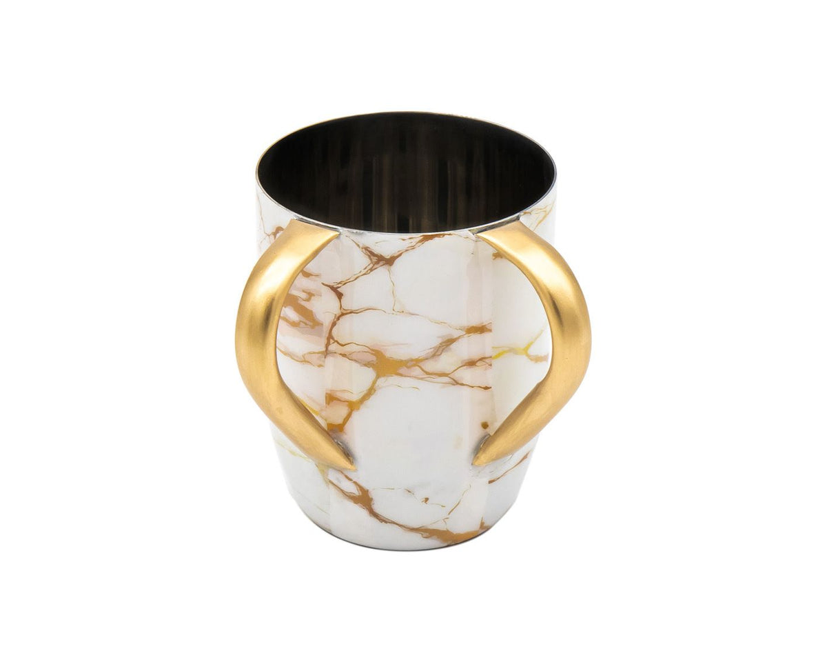 White Gold Marble Washcup – thanq.gifts